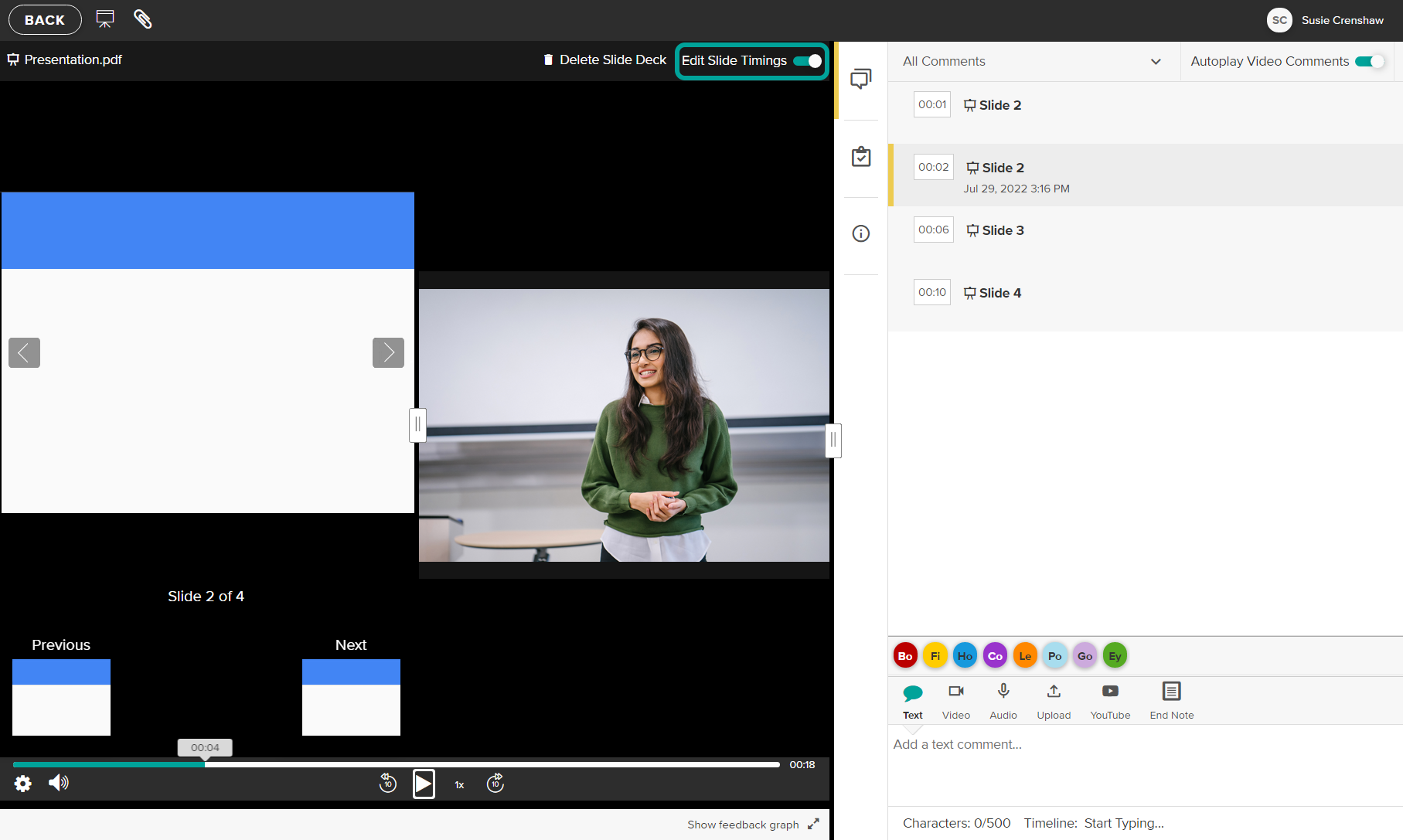 Adding Slides To A Video Help Desk
